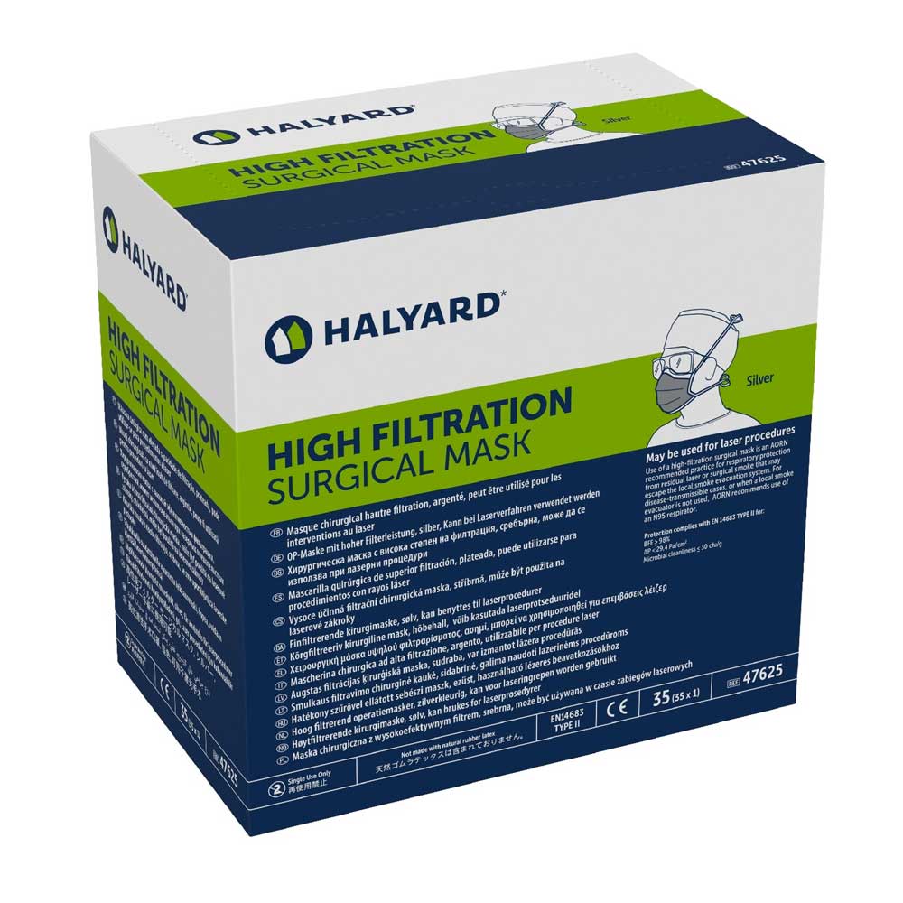 HALYARD Fog-Free Surgical Mask with Ties Type II - 210 pcs – GekaHealthcare